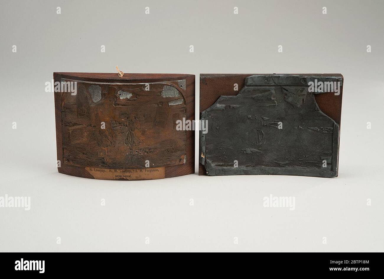 Patent model for a method of making curved electrotype and stereotype ...