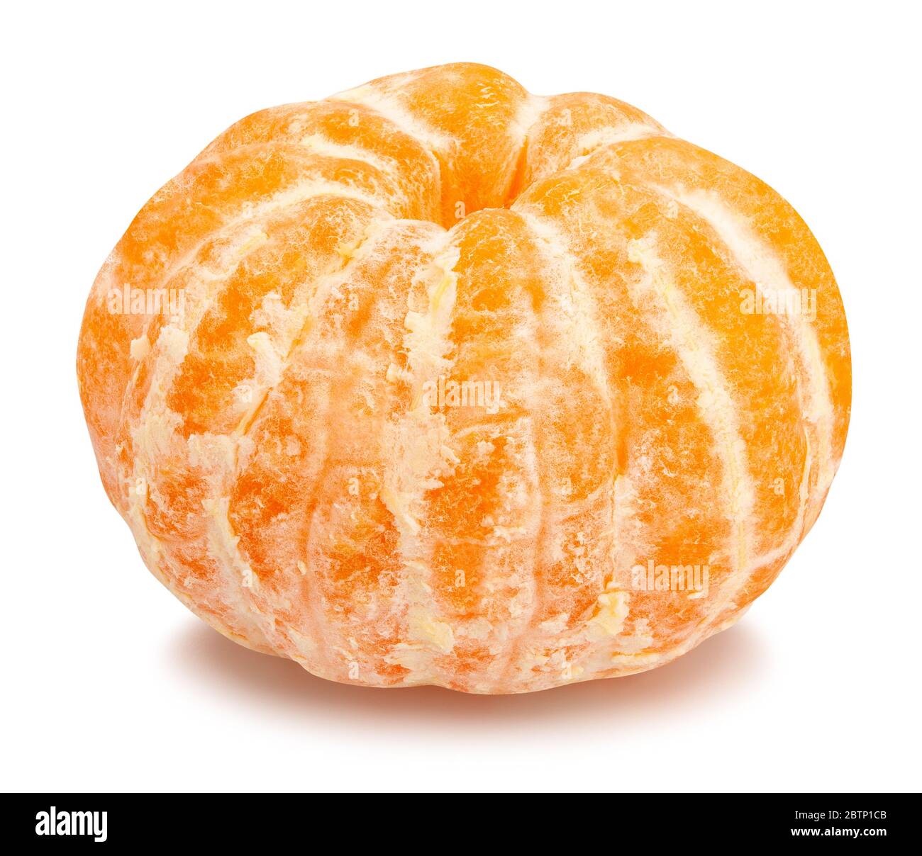 peeled tangerine path isolated on white Stock Photo - Alamy