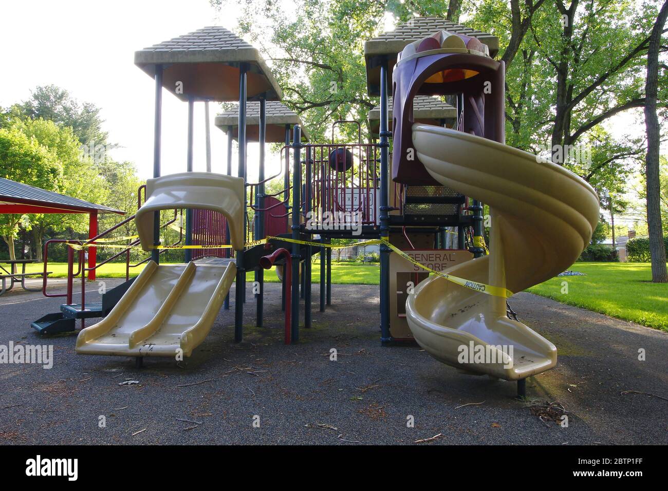 Closed Playground due to Pandemic Stock Photo - Alamy