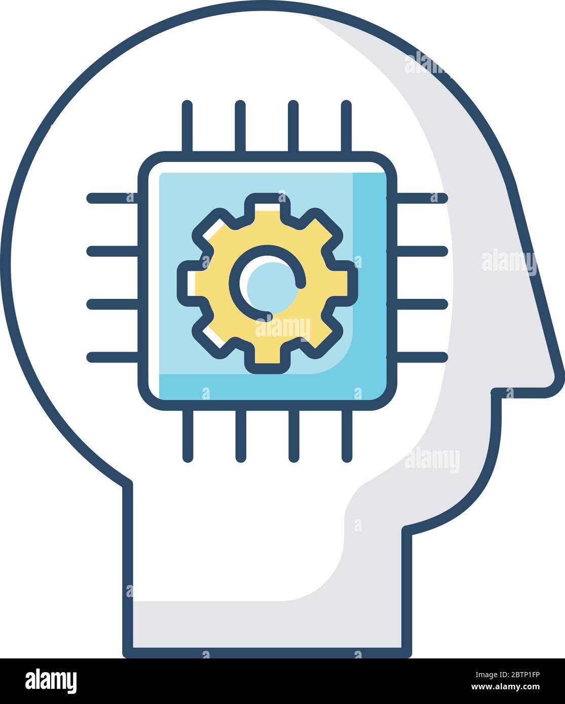 Cybernetics RGB color icon Stock Vector Image & Art - Alamy