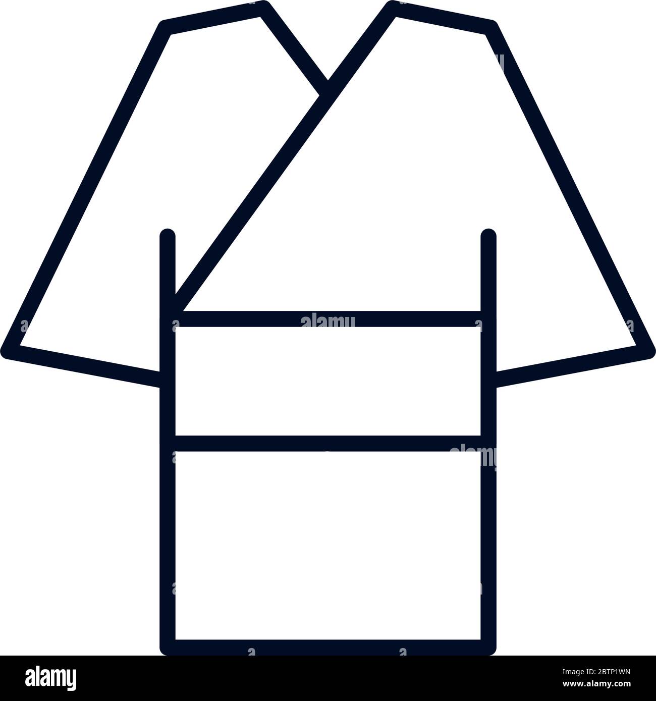 japanese kimono traditional isolated icon vector illustration design ...