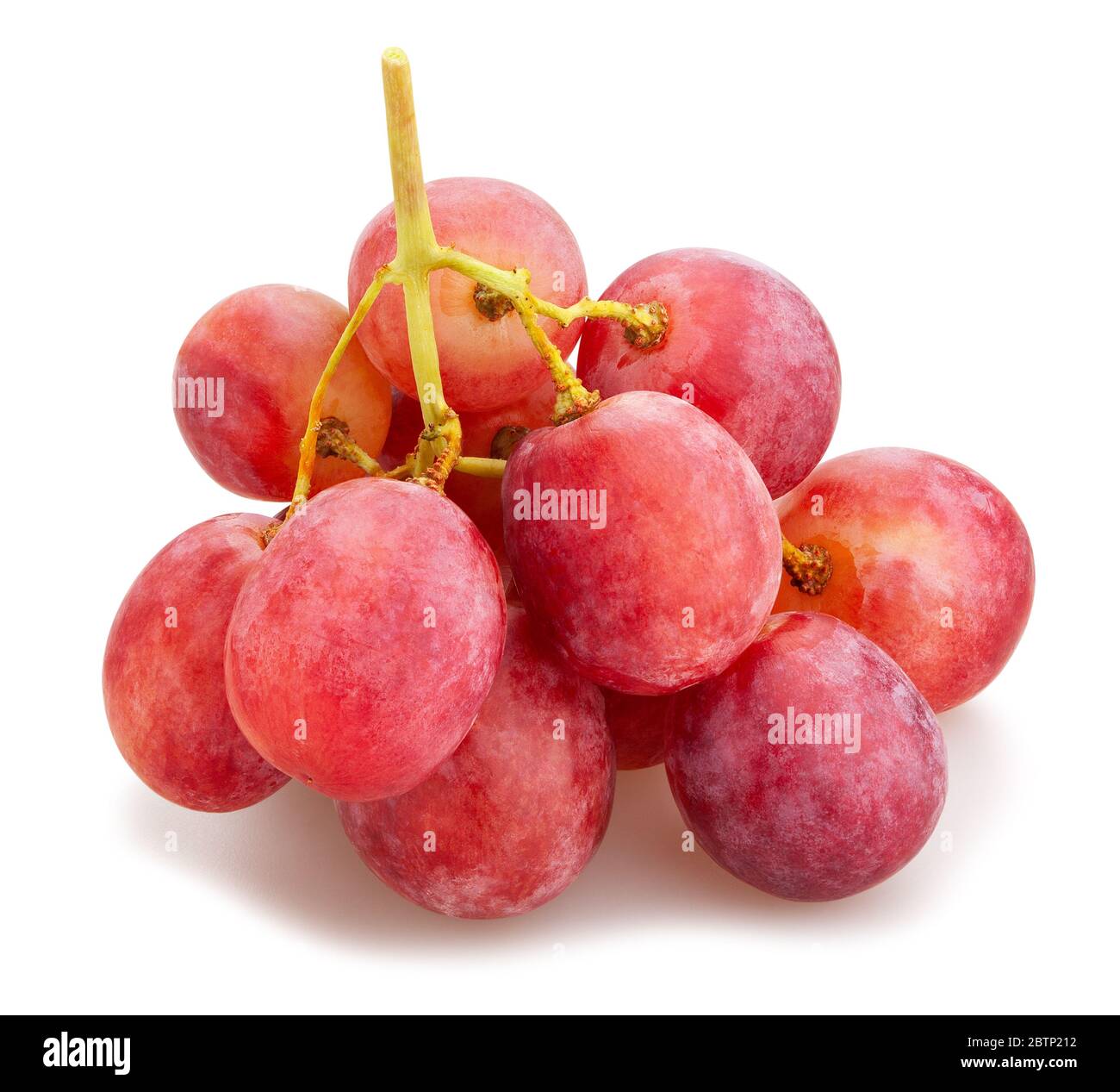 pink grapes path isolated on white Stock Photo - Alamy