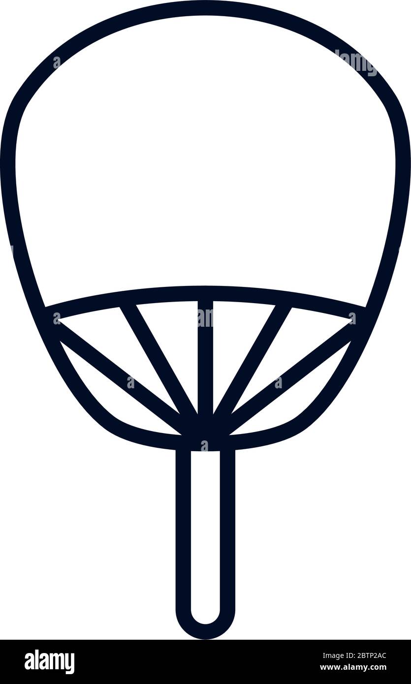 japanese traditional fan isolated icon vector illustration design Stock ...