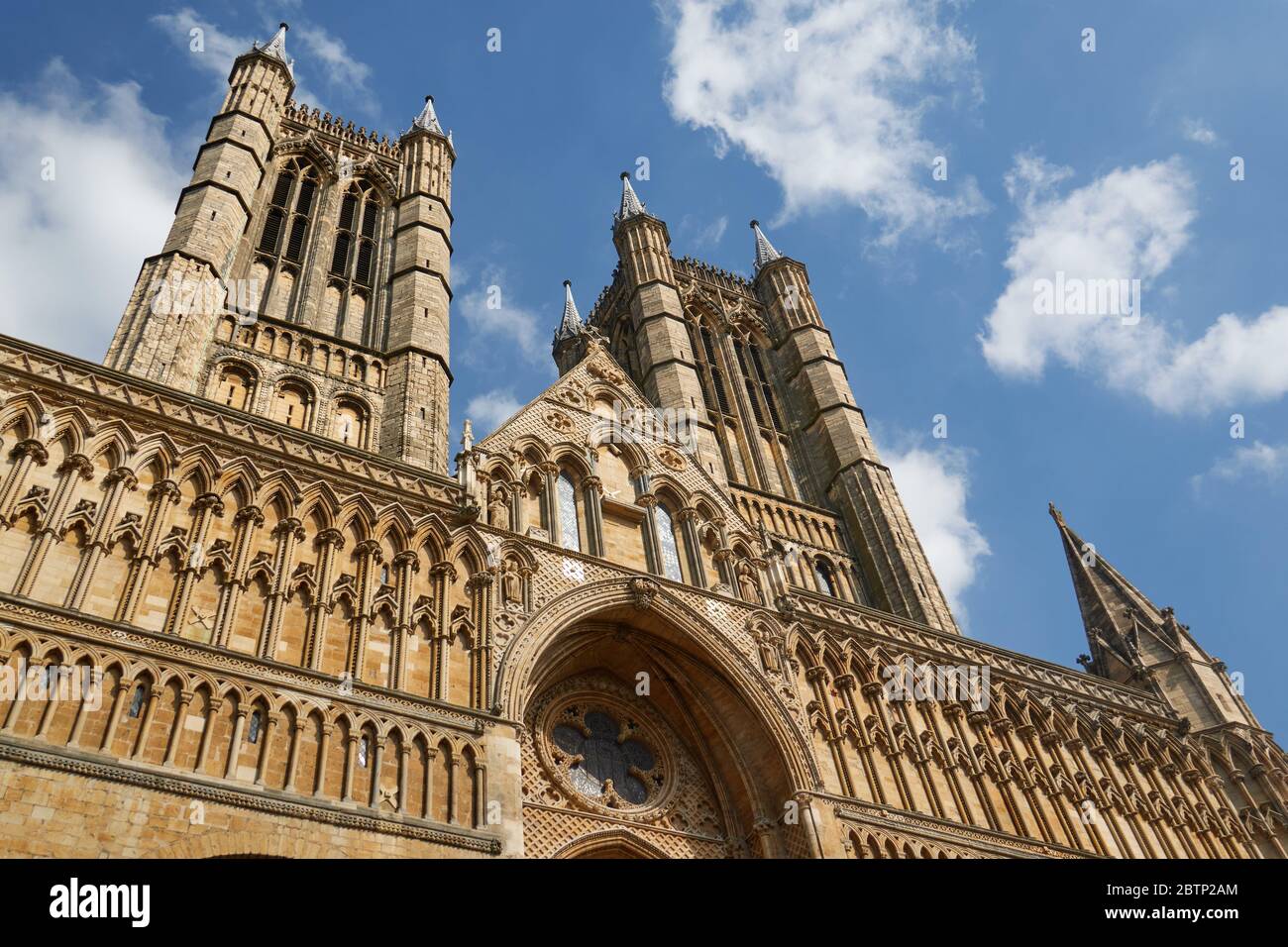 West front of Lincoln Cathedral Stock Photo - Alamy