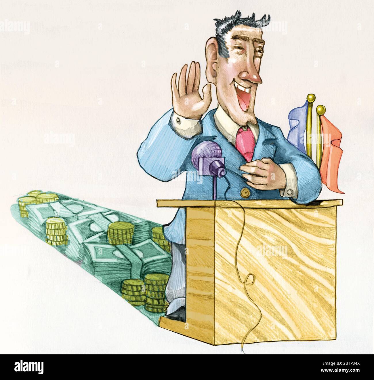 Political campaign cartoon hi-res stock photography and images - Alamy