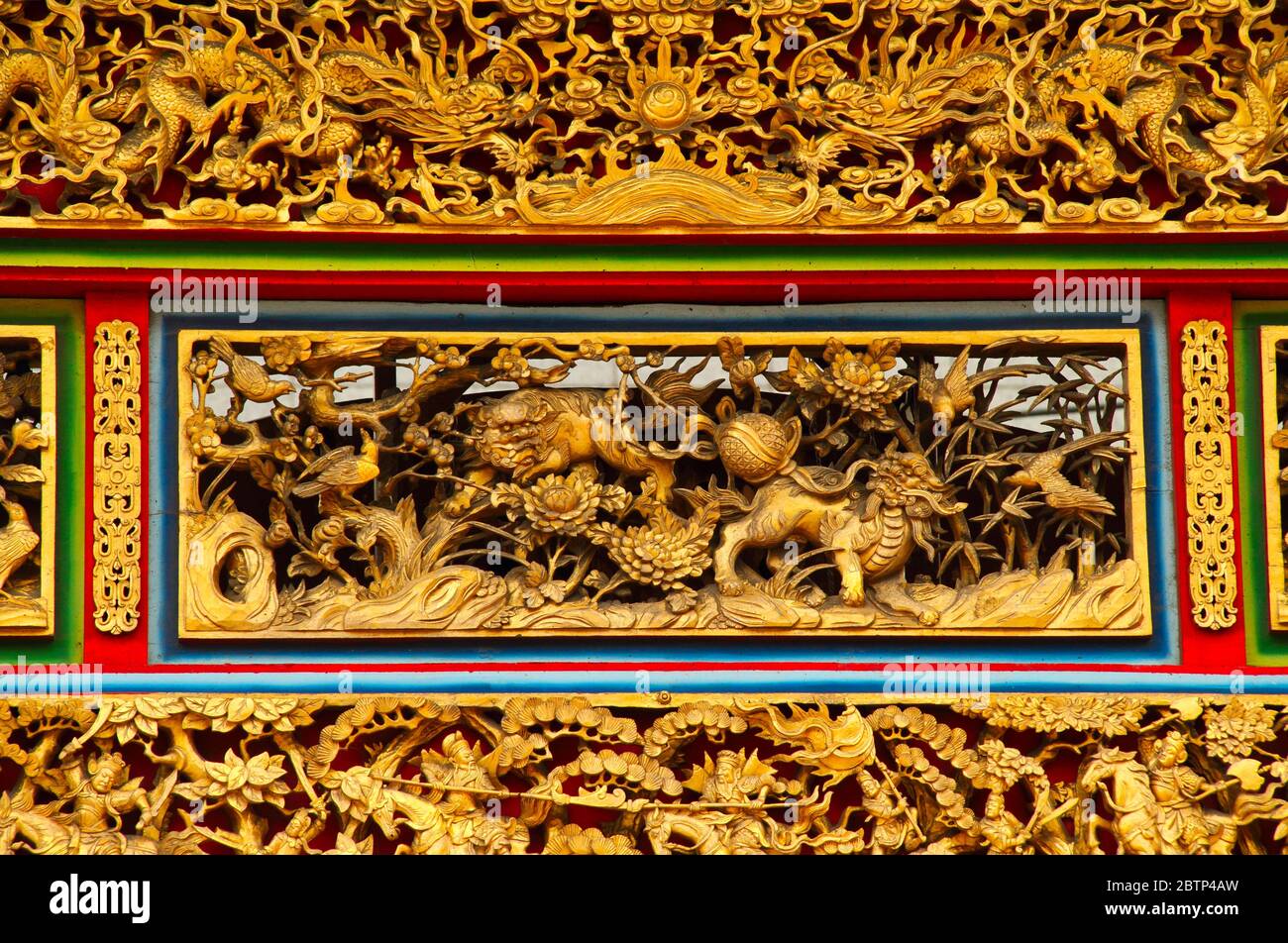 Chinese Temple Detail Stock Photo - Alamy