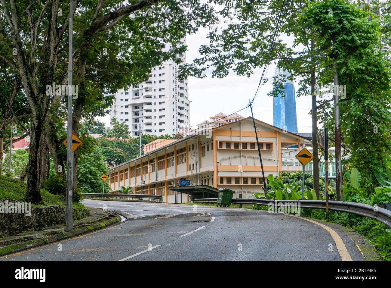 Streets of Kuala Lumpur. Modern Malaysia. Beautiful clean streets of a ...