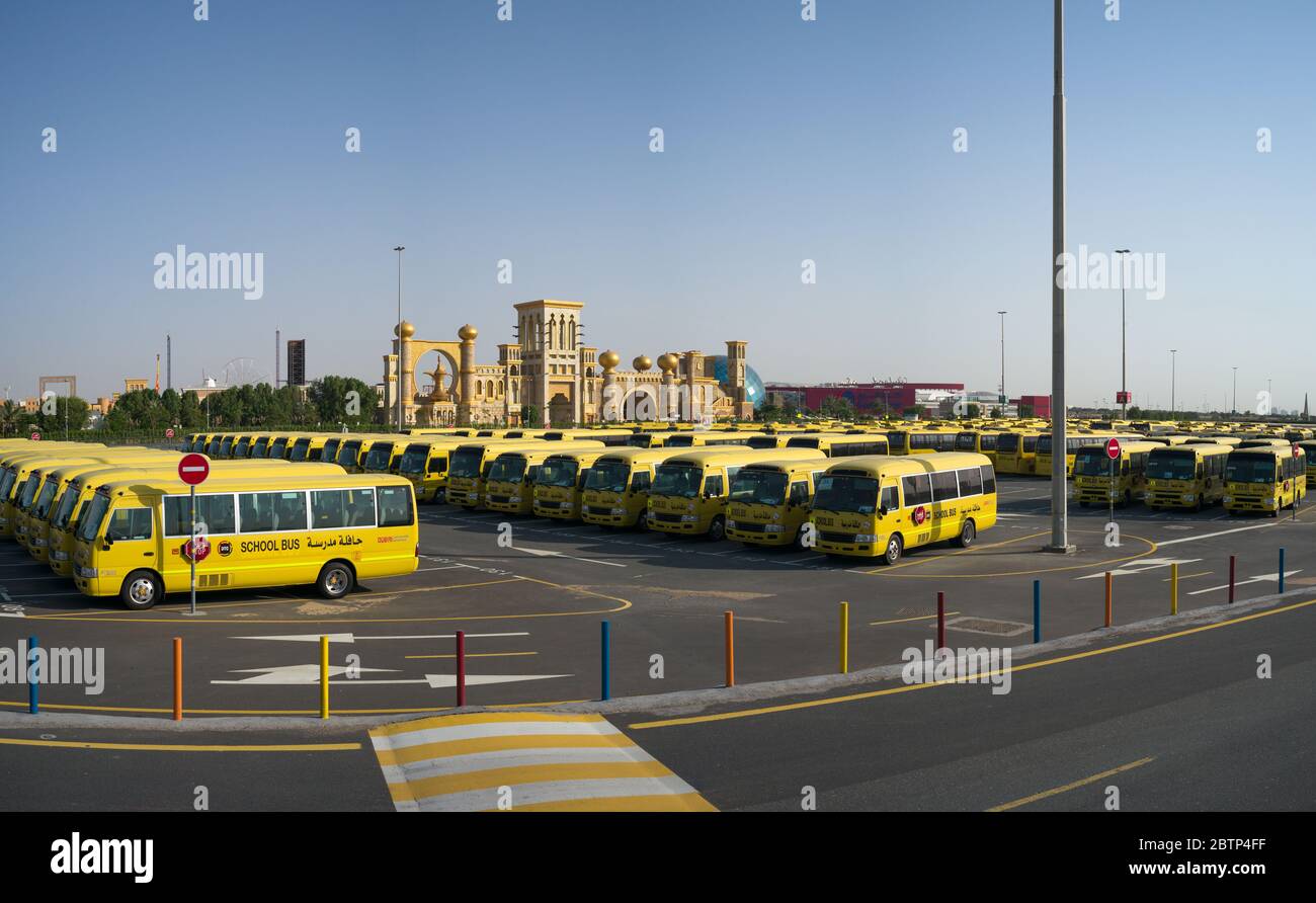 School bus during lockdown Stock Photo - Alamy