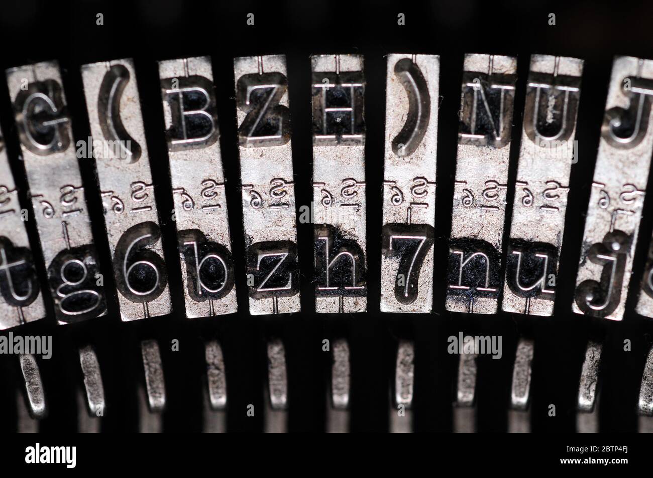 Close up of a typewriter Stock Photo - Alamy