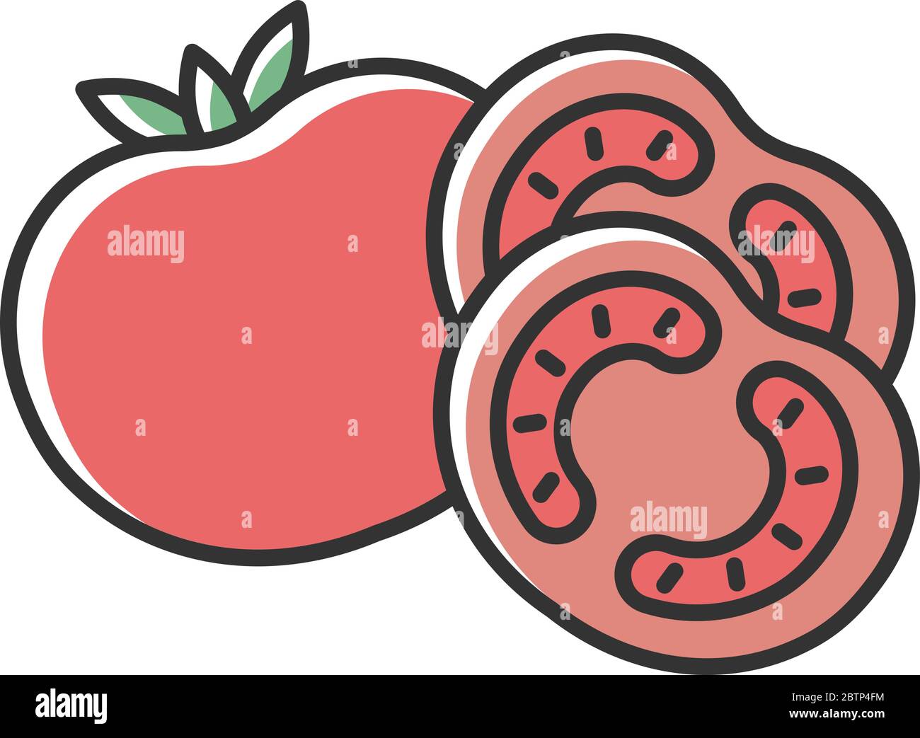 Tomato red RGB color icon Stock Vector Image & Art - Alamy