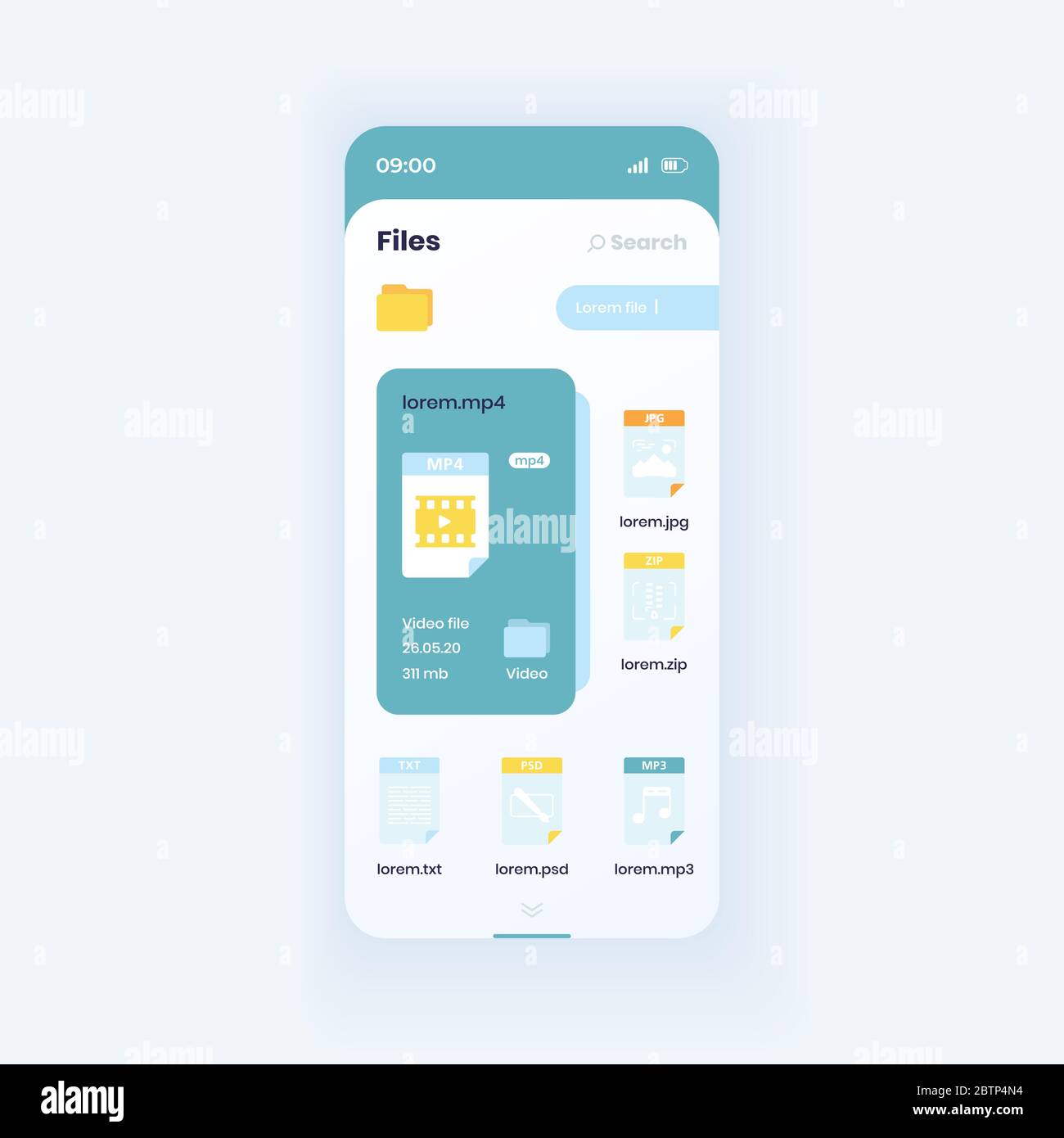 File manager smartphone interface vector template Stock Vector Image ... File manager smartphone interface vector template Stock Vector Image ...