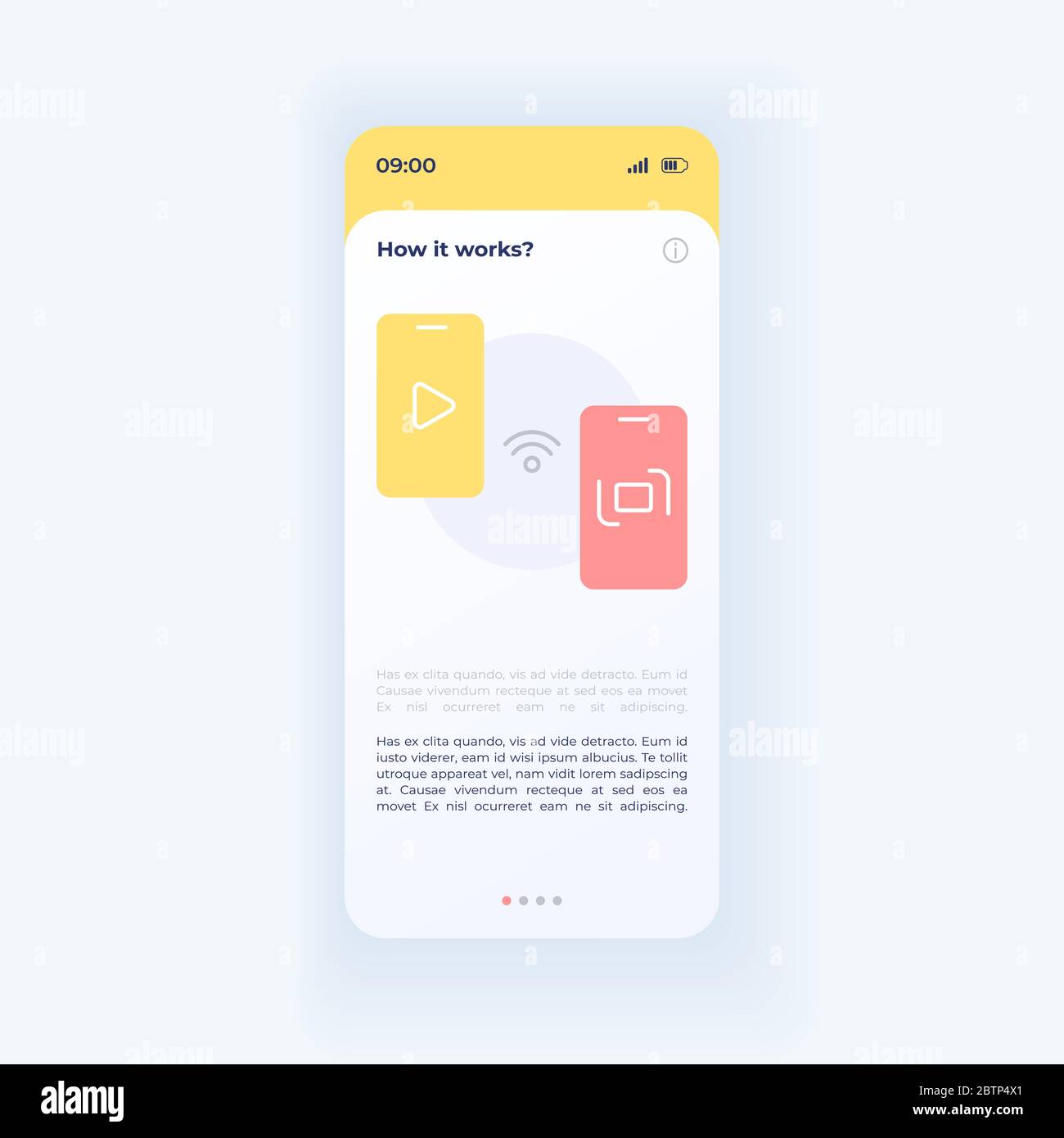 Internet tutorial interface vector template Stock Vector Image & Art ...