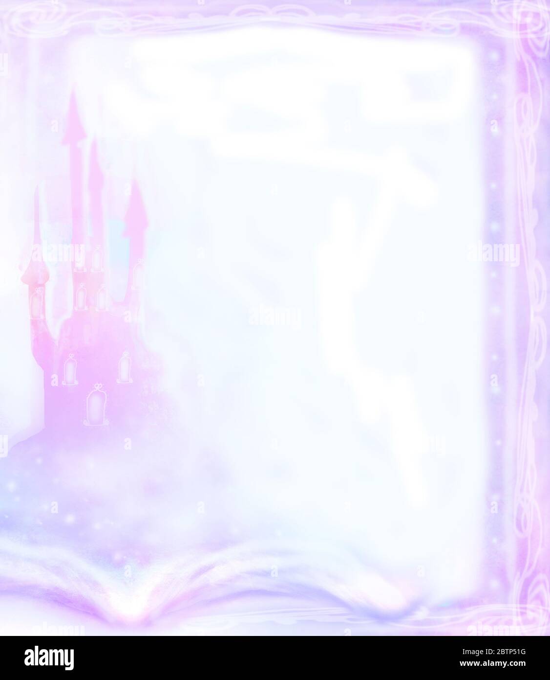 Beautiful fairytale pink castle frame hi-res stock photography and ...