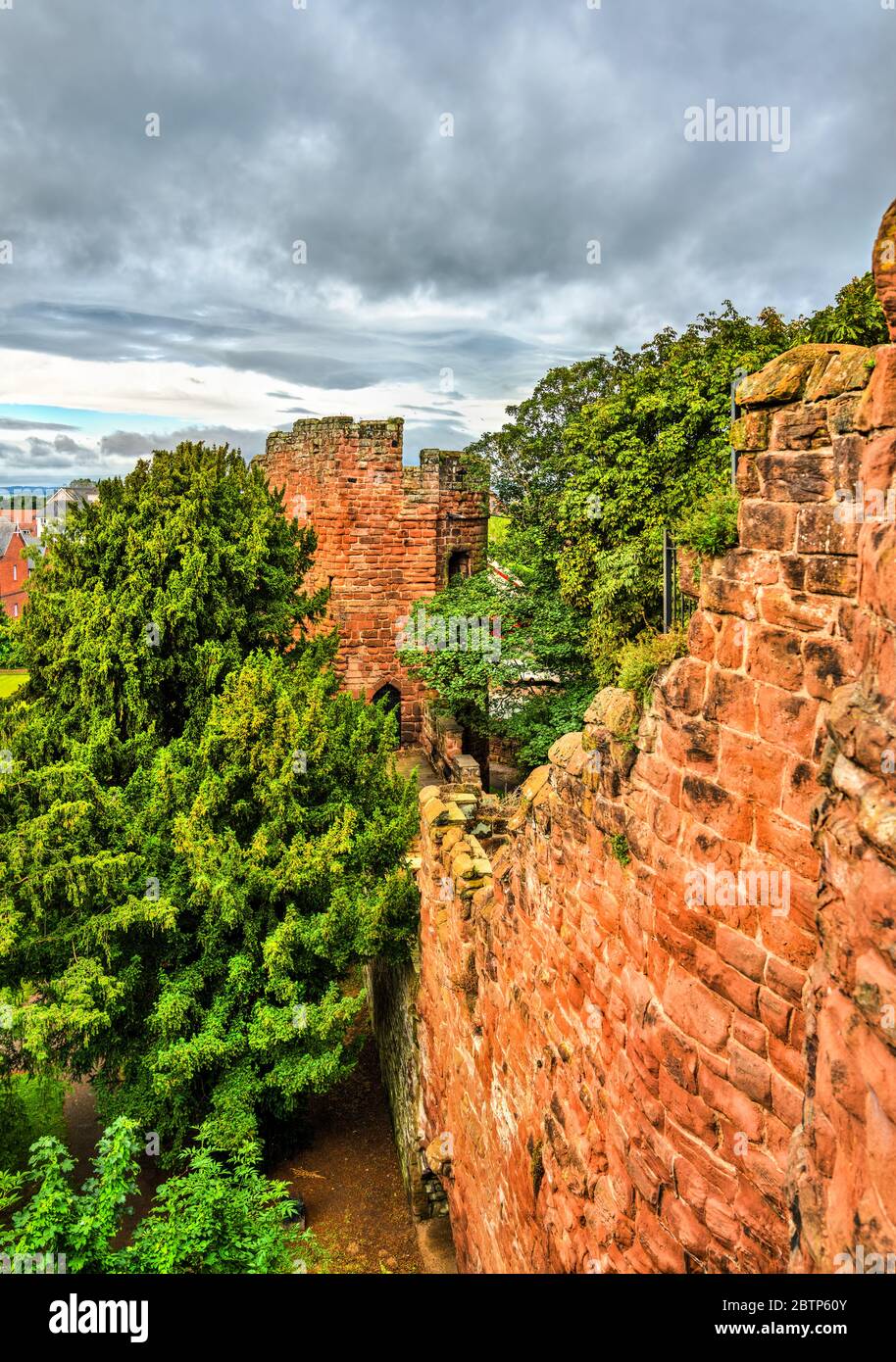 Chester city walls in England Stock Photo - Alamy