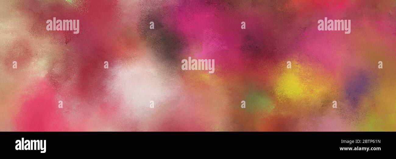 vintage painted art retro horizontal header with moderate red, indian ...