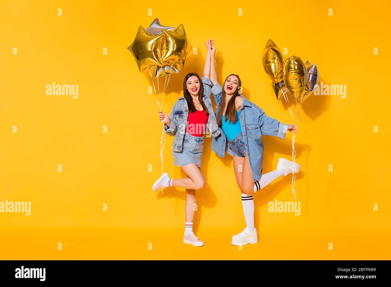 Full length body size view of nice attractive lovely pretty fashionable ...