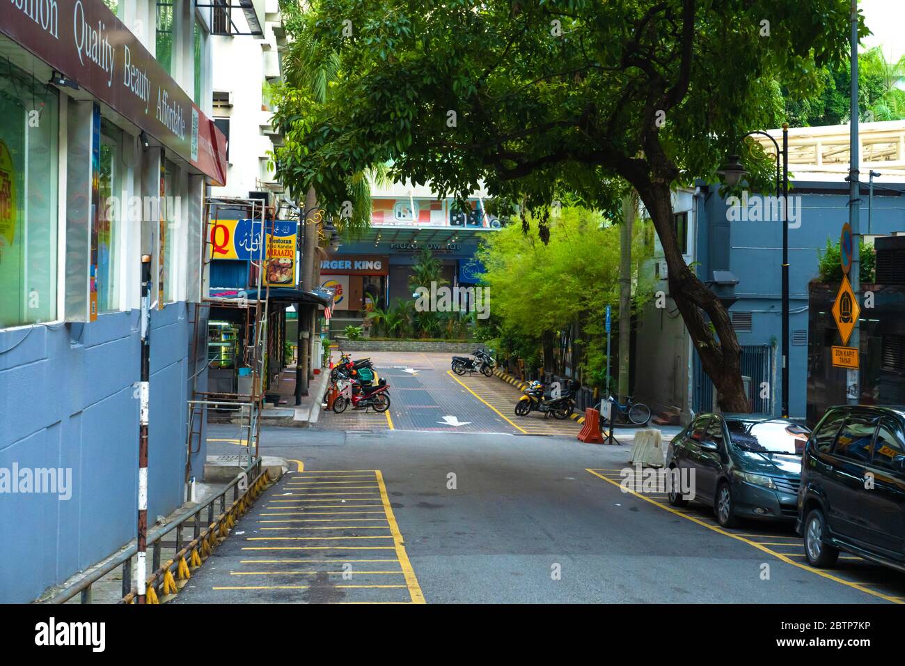 Streets of Kuala Lumpur. Modern Malaysia. Beautiful clean streets of a ...