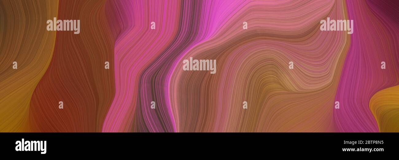 abstract waves design with sienna, neon fuchsia and mulberry color for ...