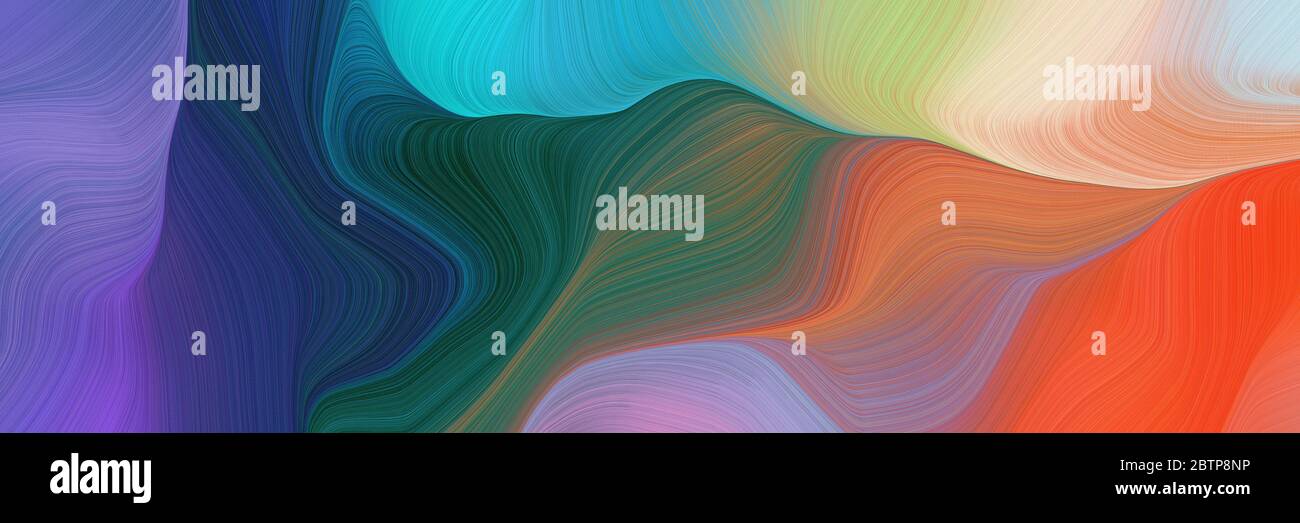 landscape orientation graphic with waves. smooth swirl waves background ...