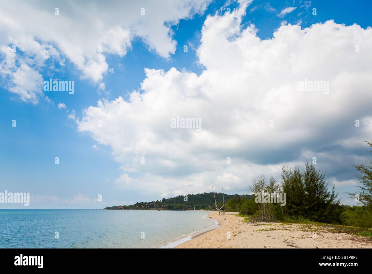 Beautiful wild Cua Can beach on tropical Phu Quoc island in Vietnam ...