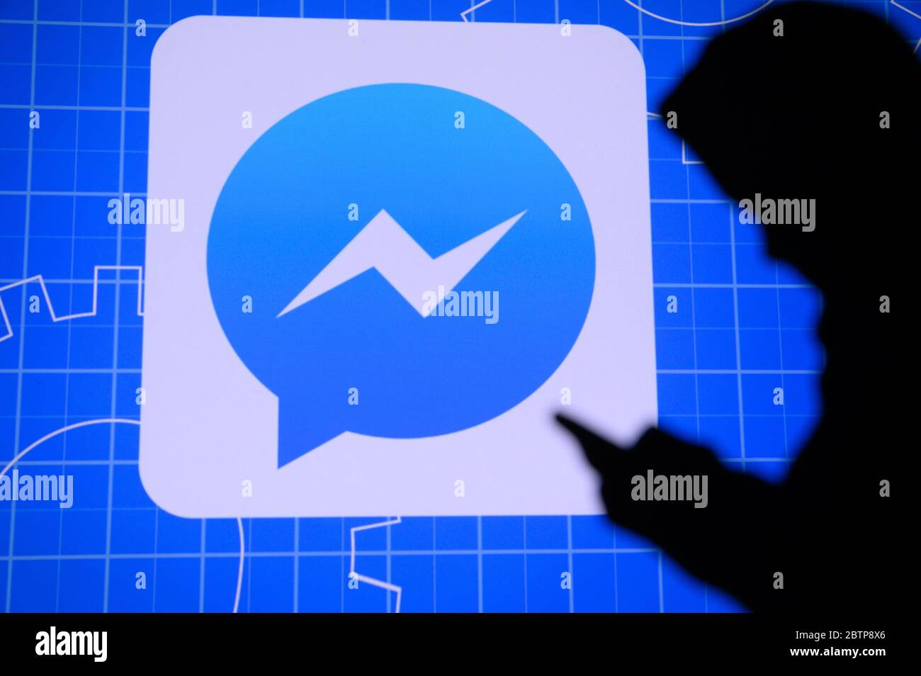 NEW YORK, USA, 25. MAY 2020: Messenger an American messaging app ...