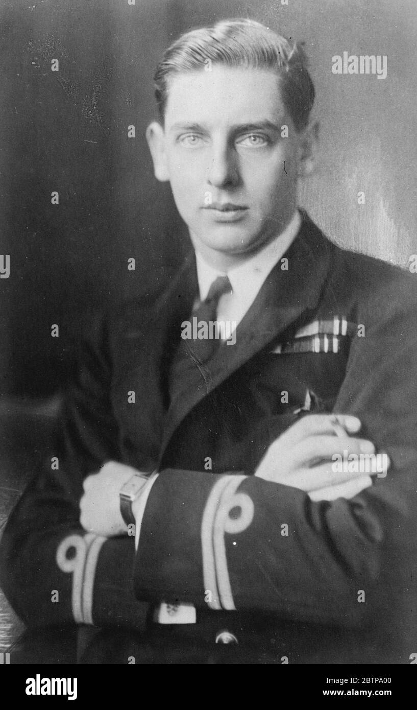 Prince Nicholas of Romania . 30 July 1927 Stock Photo - Alamy