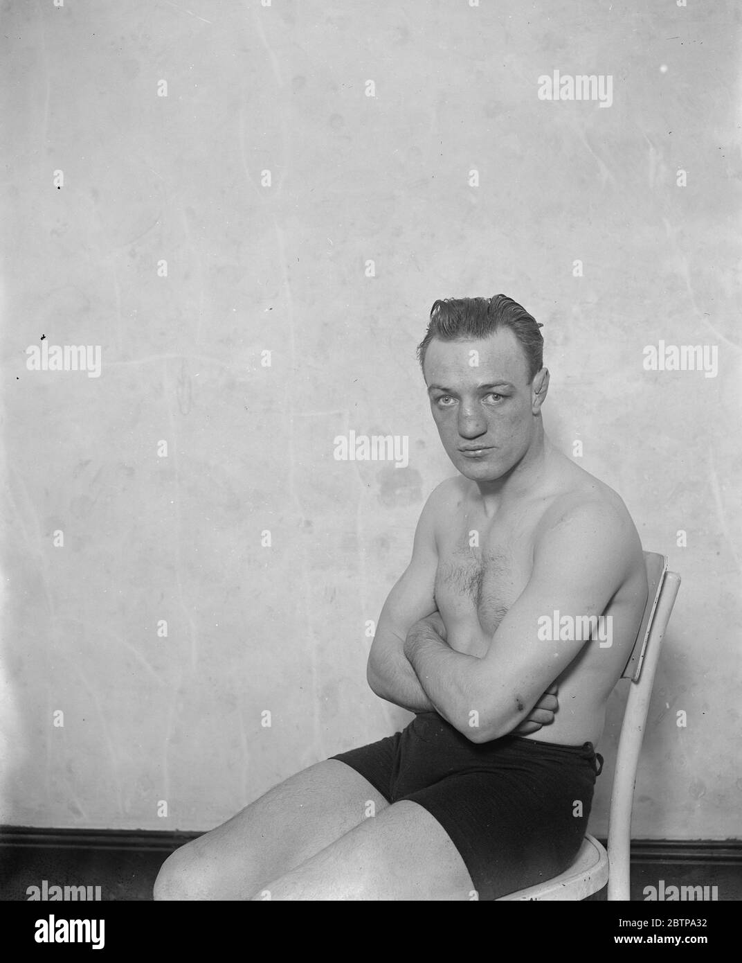 Ted Moore , boxer . 25 November 1927 Stock Photo - Alamy