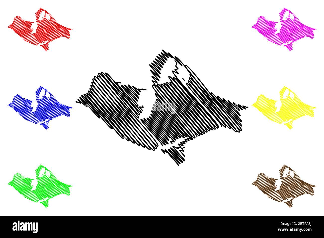 Gebze City (Republic of Turkey, Marmara Region) map vector illustration ...