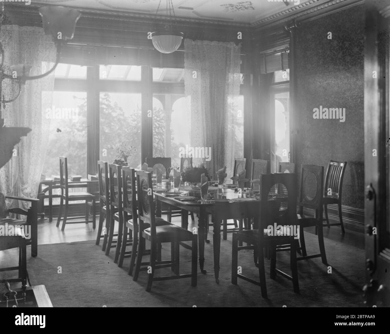 In dining room Black and White Stock Photos & Images - Alamy