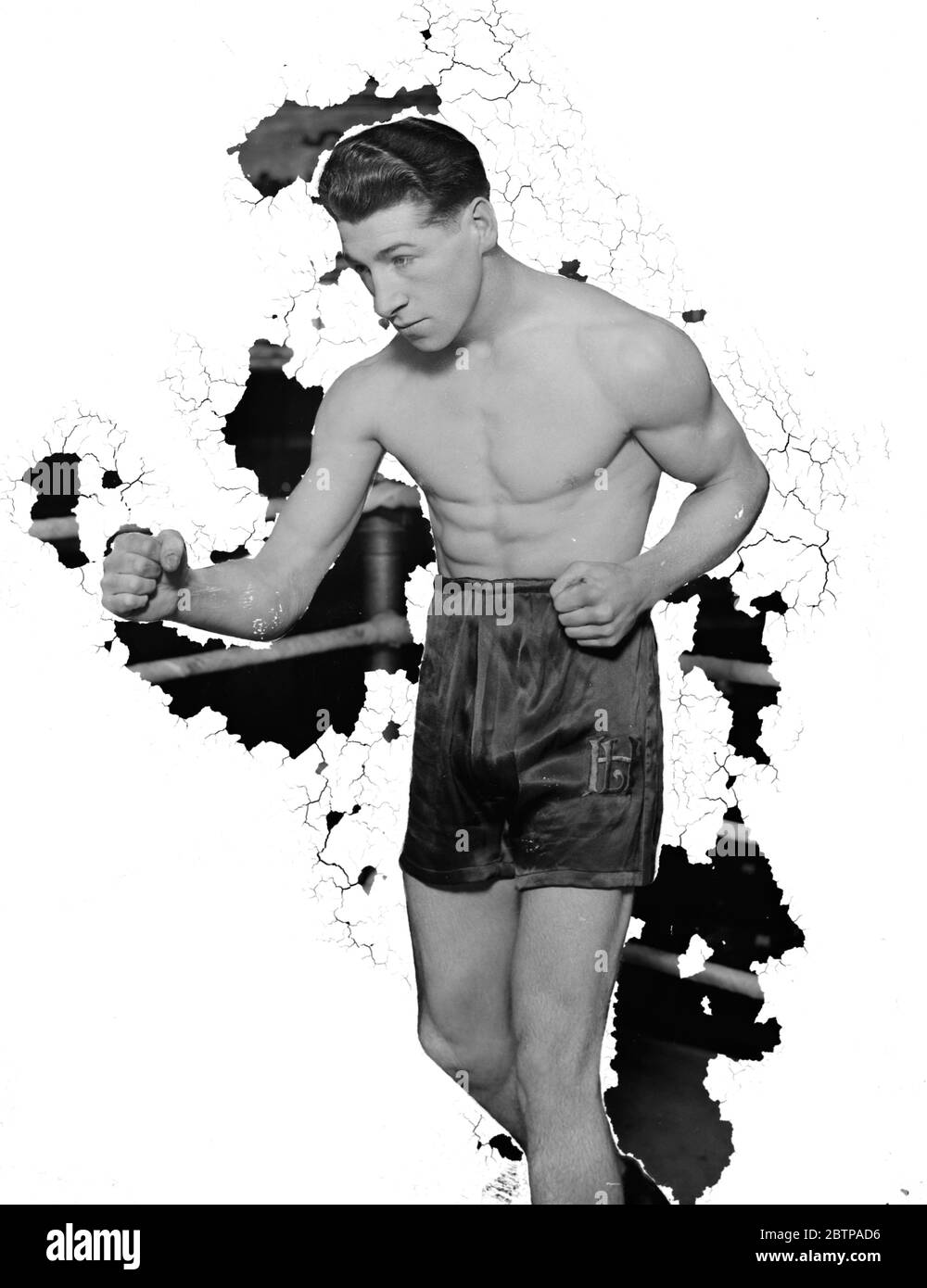 Well known boxers . Len Harvey . 1 February 1929 Stock Photo - Alamy