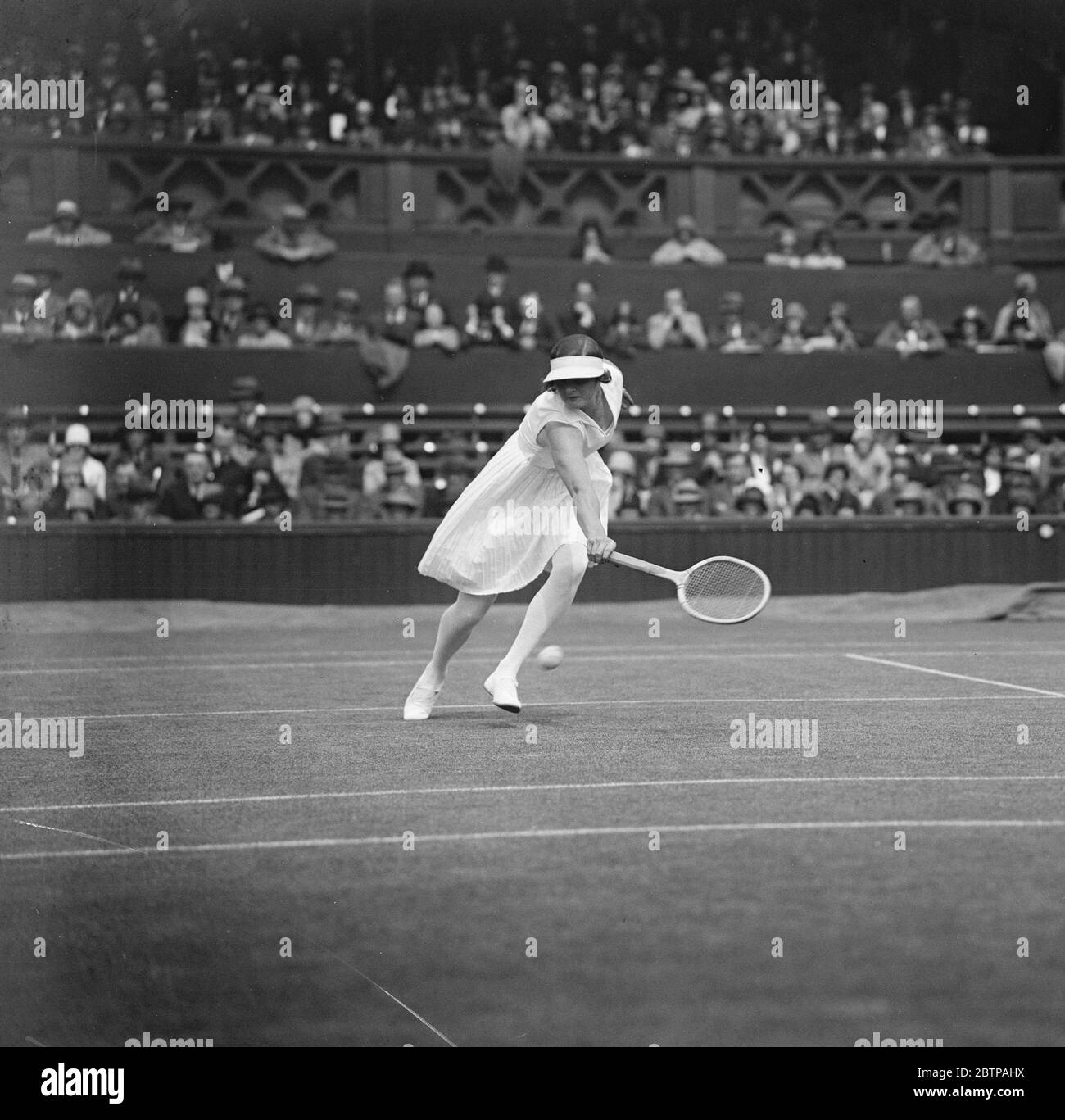 Lawn tennis at Wimbledon . Miss Eileen Bennett ( G Britain ) who won ...
