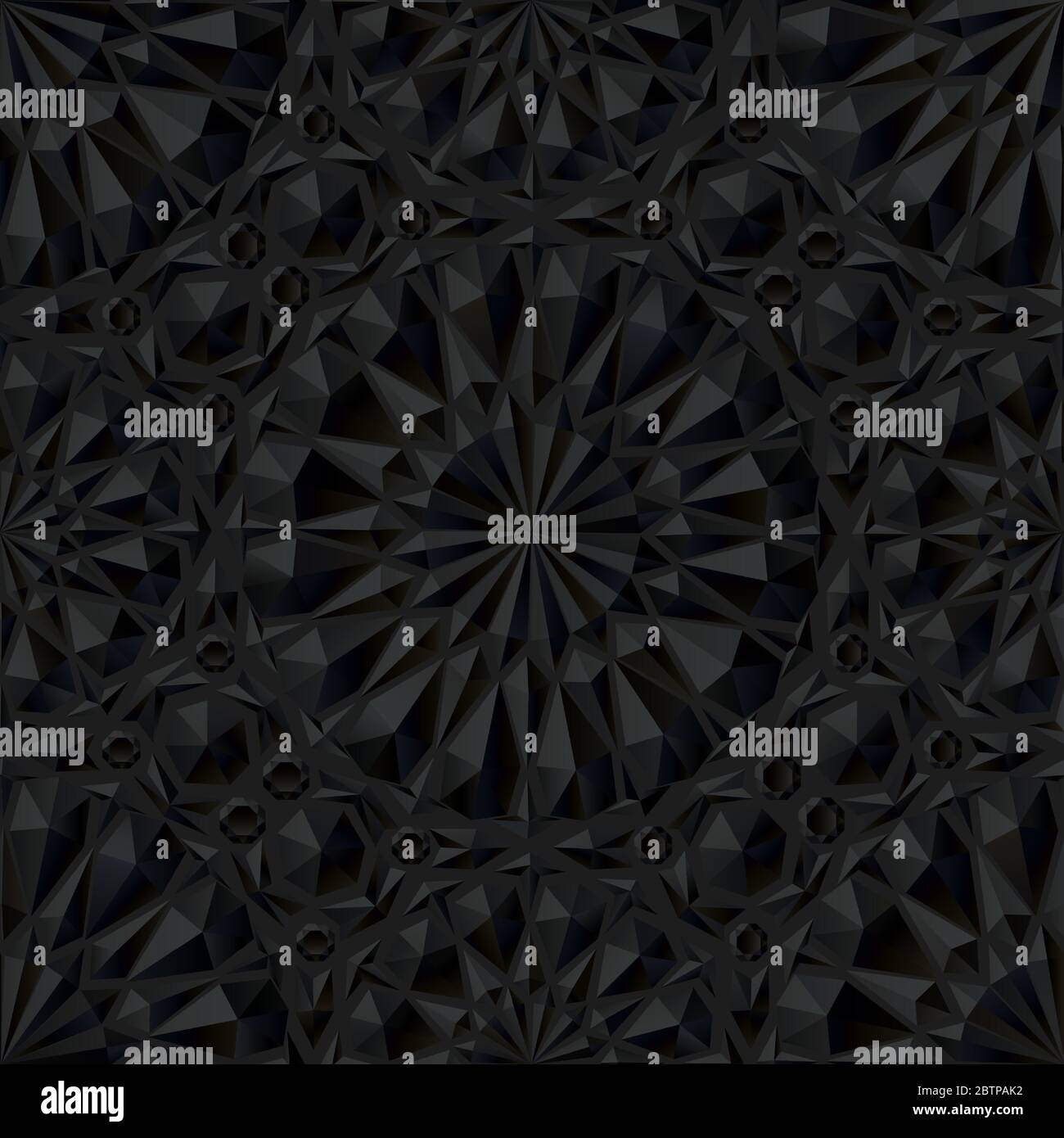 Stock vector illustration. Black polygonal extrusion pattern Stock ...