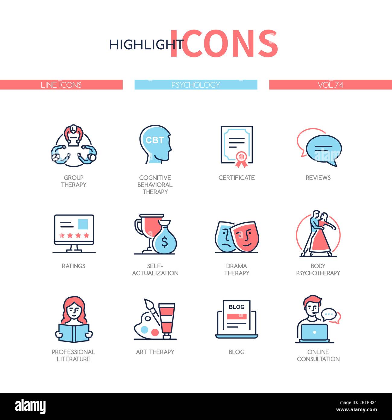 Self actualization line icon Cut Out Stock Images & Pictures - Alamy