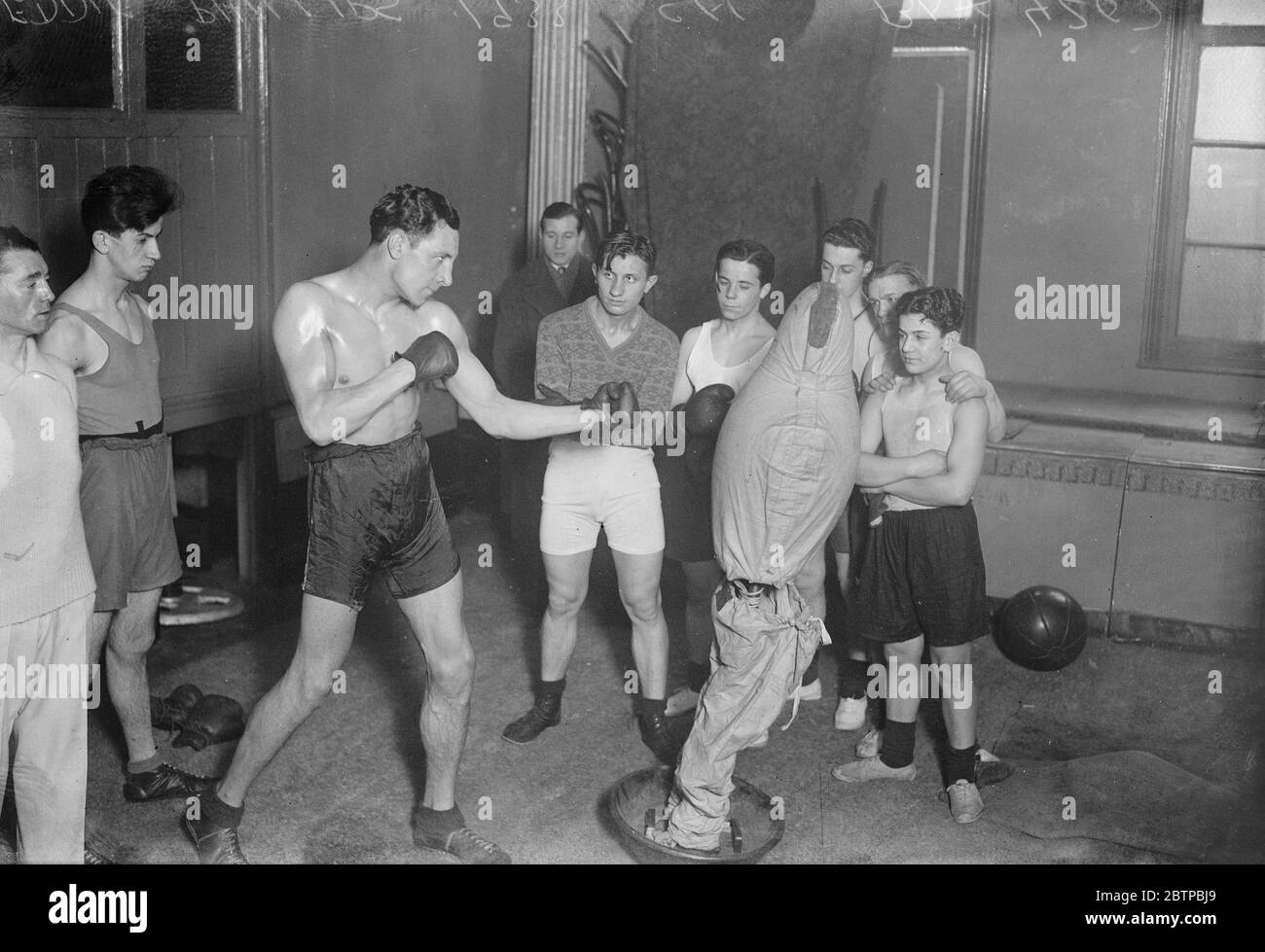 Famous boxers . Eddie Phillips . March 1933 Stock Photo - Alamy