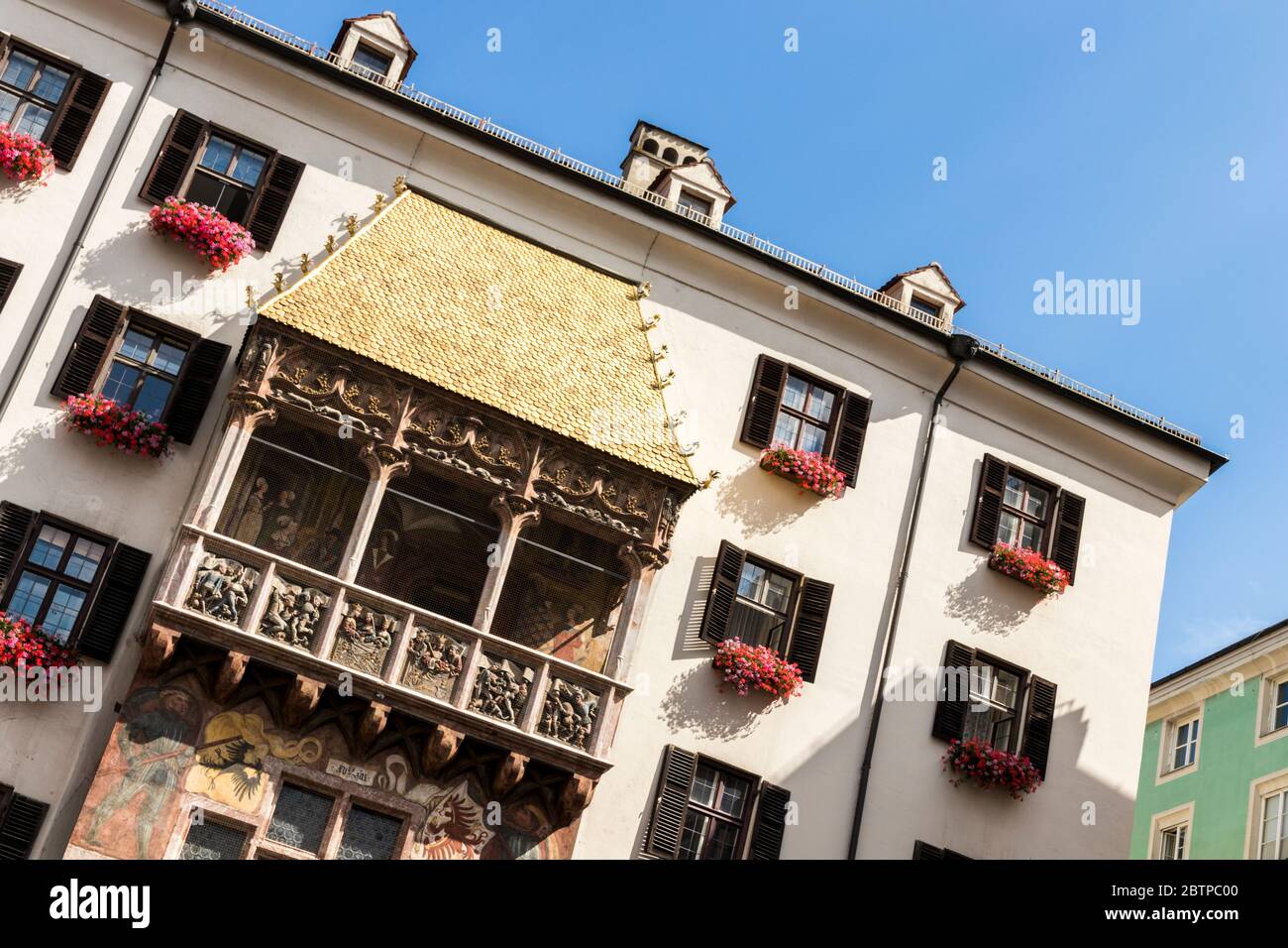 The Goldenes Dachl (Golden Roof), a landmark structure located in the ...