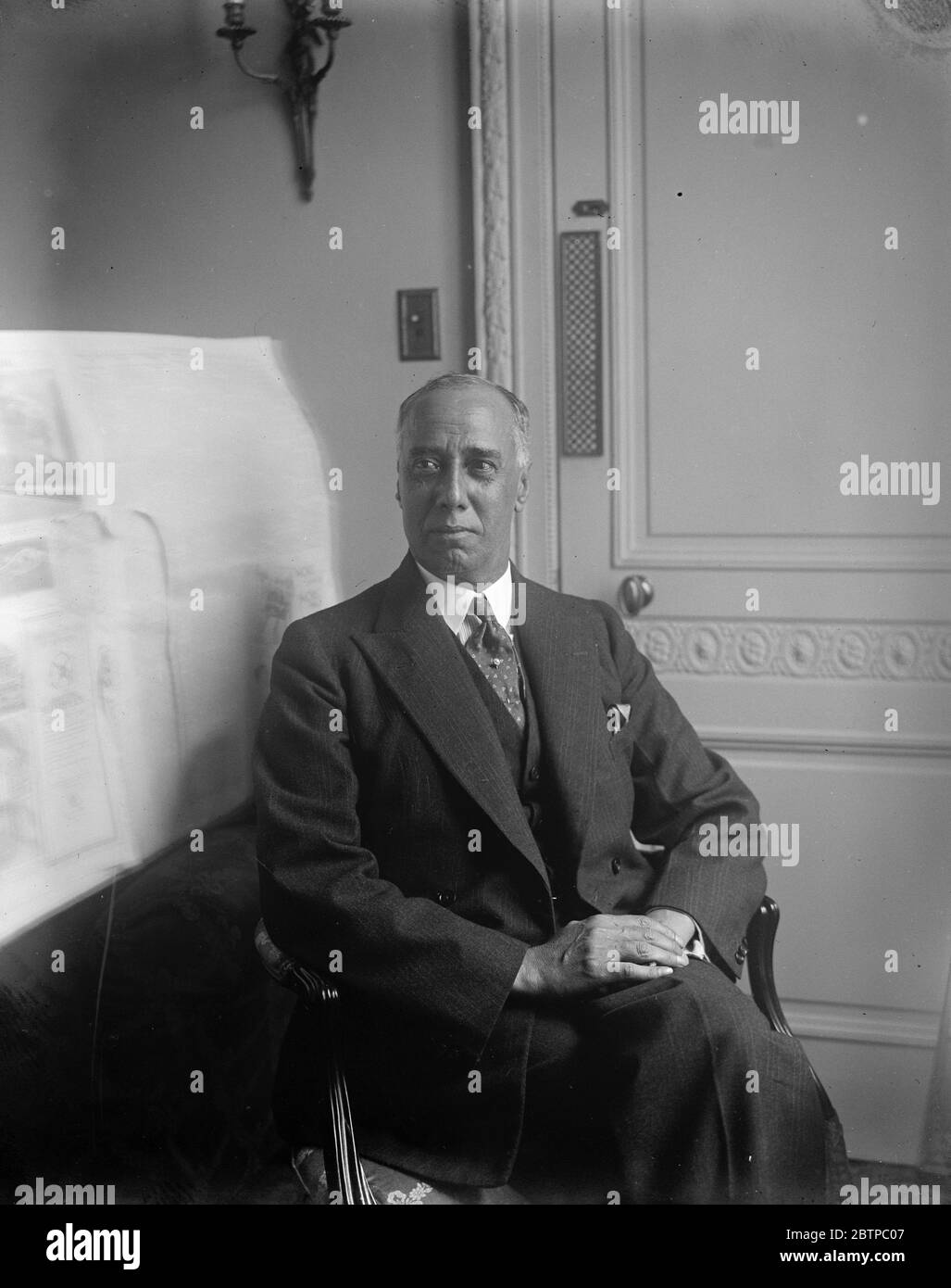 Sir Muhammad Shafi . 23 September 1930 Stock Photo - Alamy