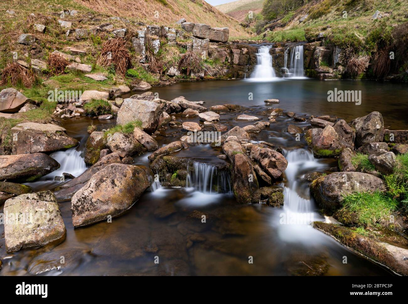 River Dane waterfalls,Peak District National Park ,Stafford-shire ...