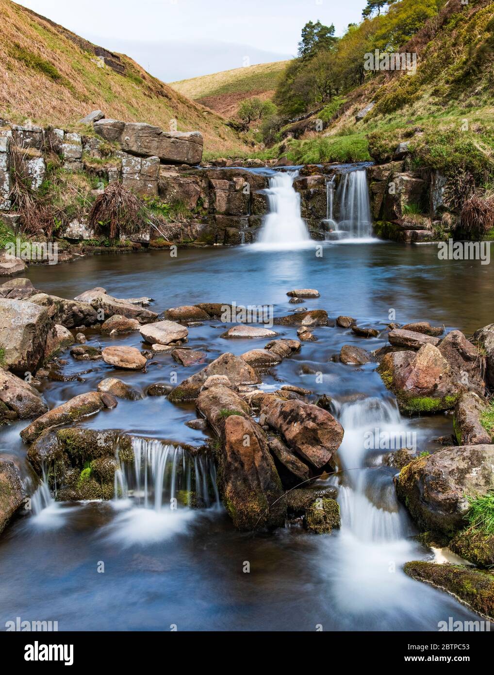River Dane waterfalls,Peak District National Park ,Stafford-shire ...