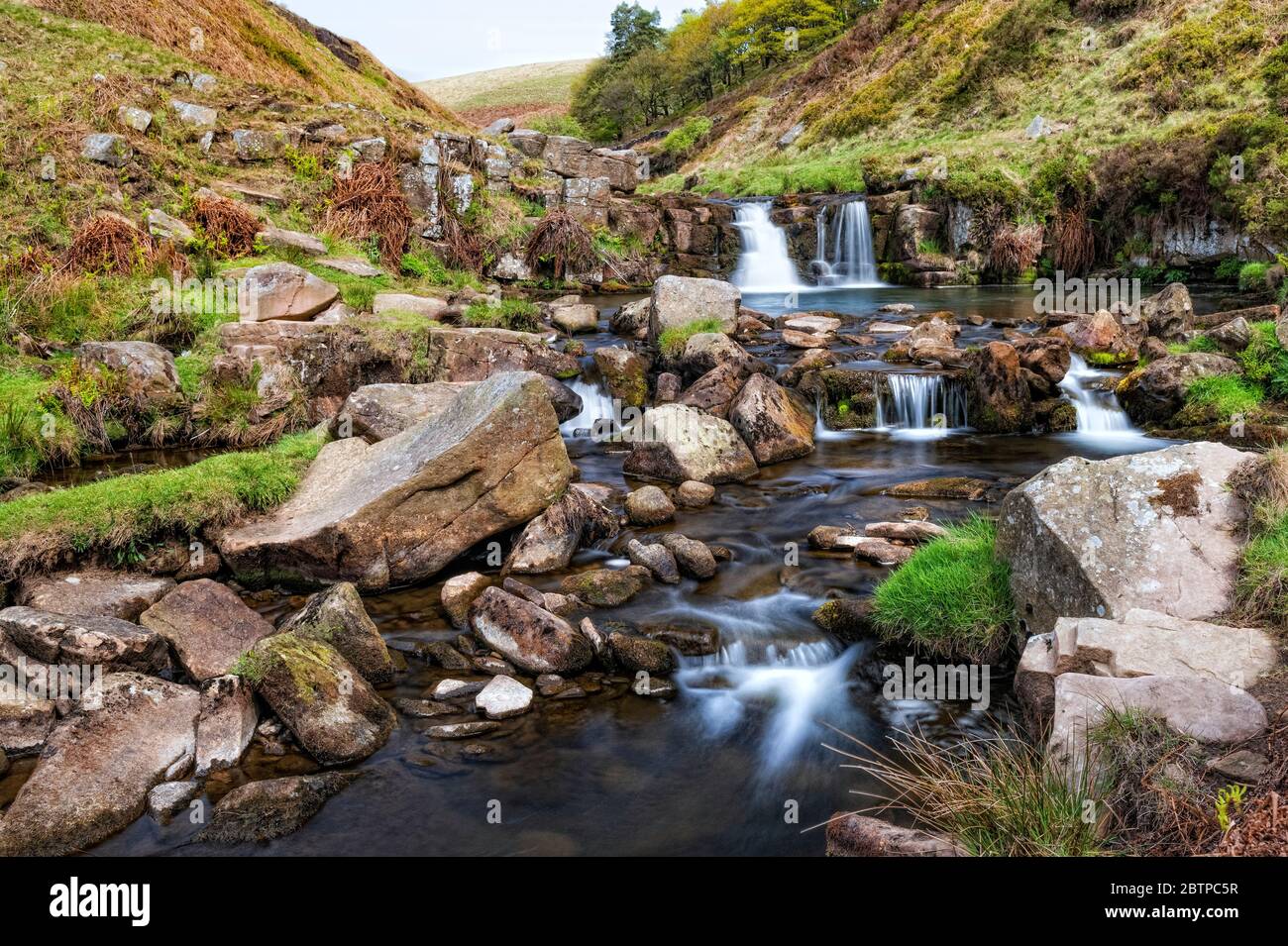 River Dane waterfalls,Peak District National Park ,Stafford-shire ...