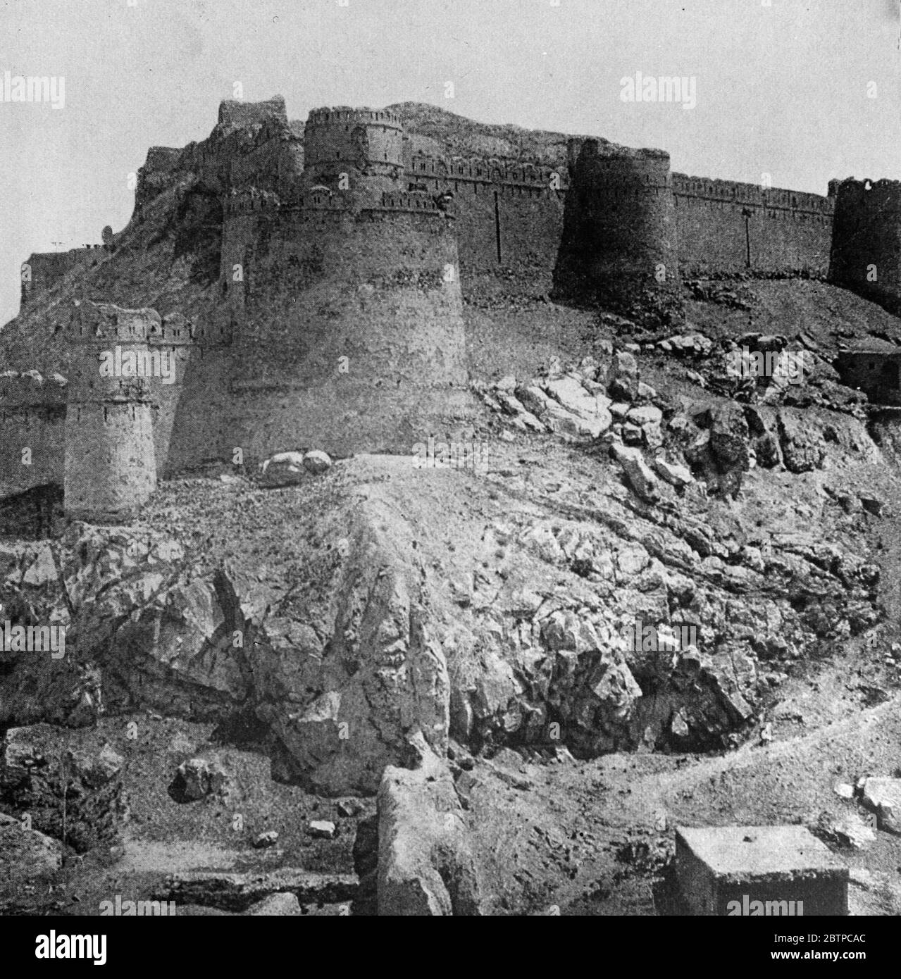 Afghanistan . The Fort of Bala Hissar . November 1928 Stock Photo - Alamy