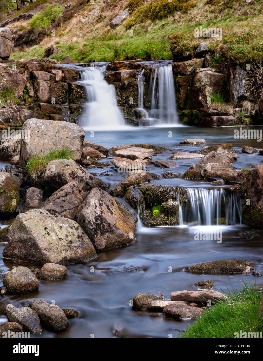 River Dane waterfalls,Peak District National Park ,Stafford-shire ...