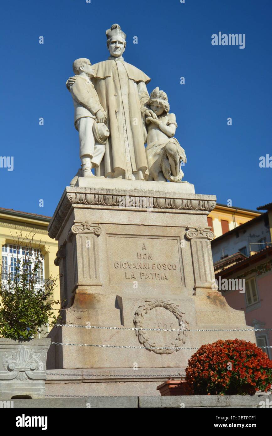 Statue of St. John Bosco, Don Bosco with niche, carved in Valgardena ...