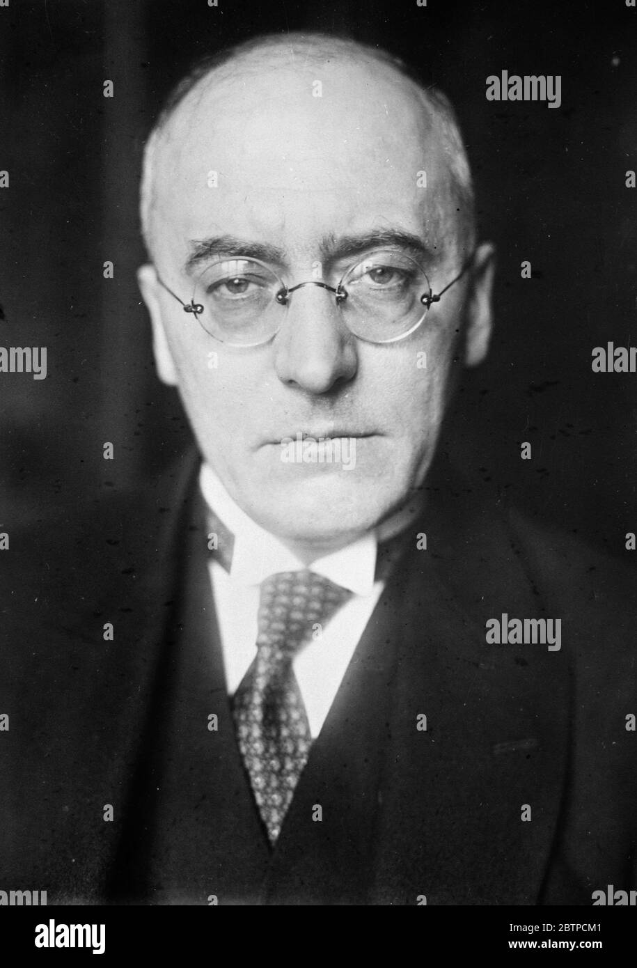 Dr Heinrich Bruning 20 October 1930 Stock Photo - Alamy