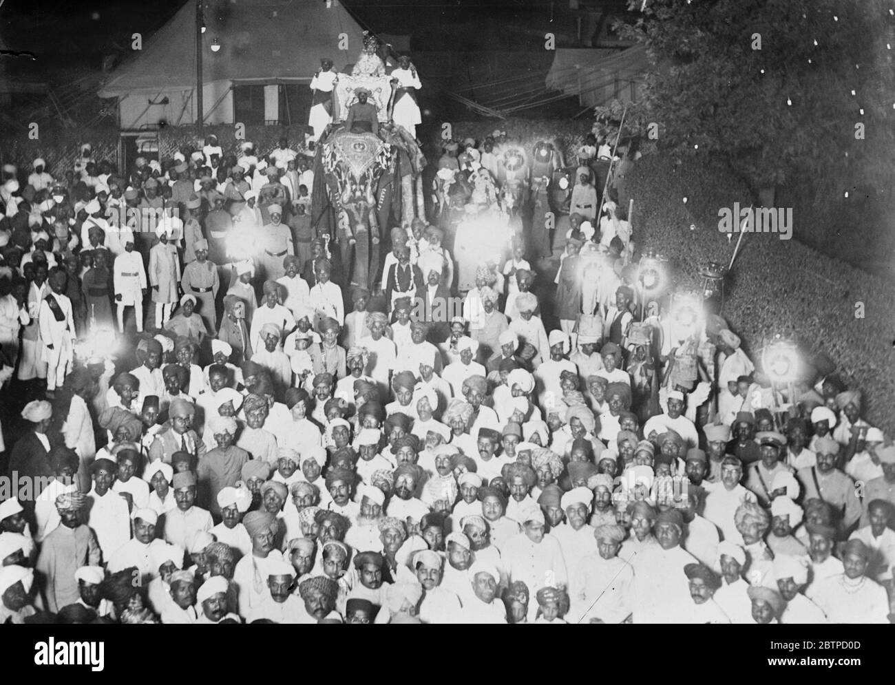 Society wedding in India . The impressive state procession which took ...