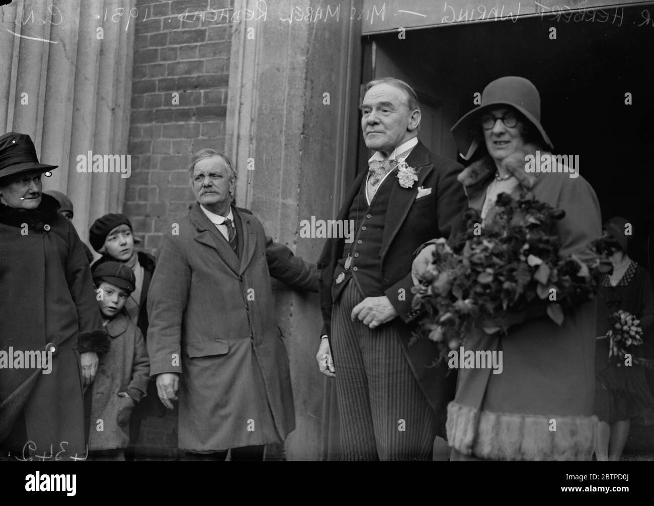 Veteran actor weds . Mr Herbert Waring was married at St Peter ' s ...