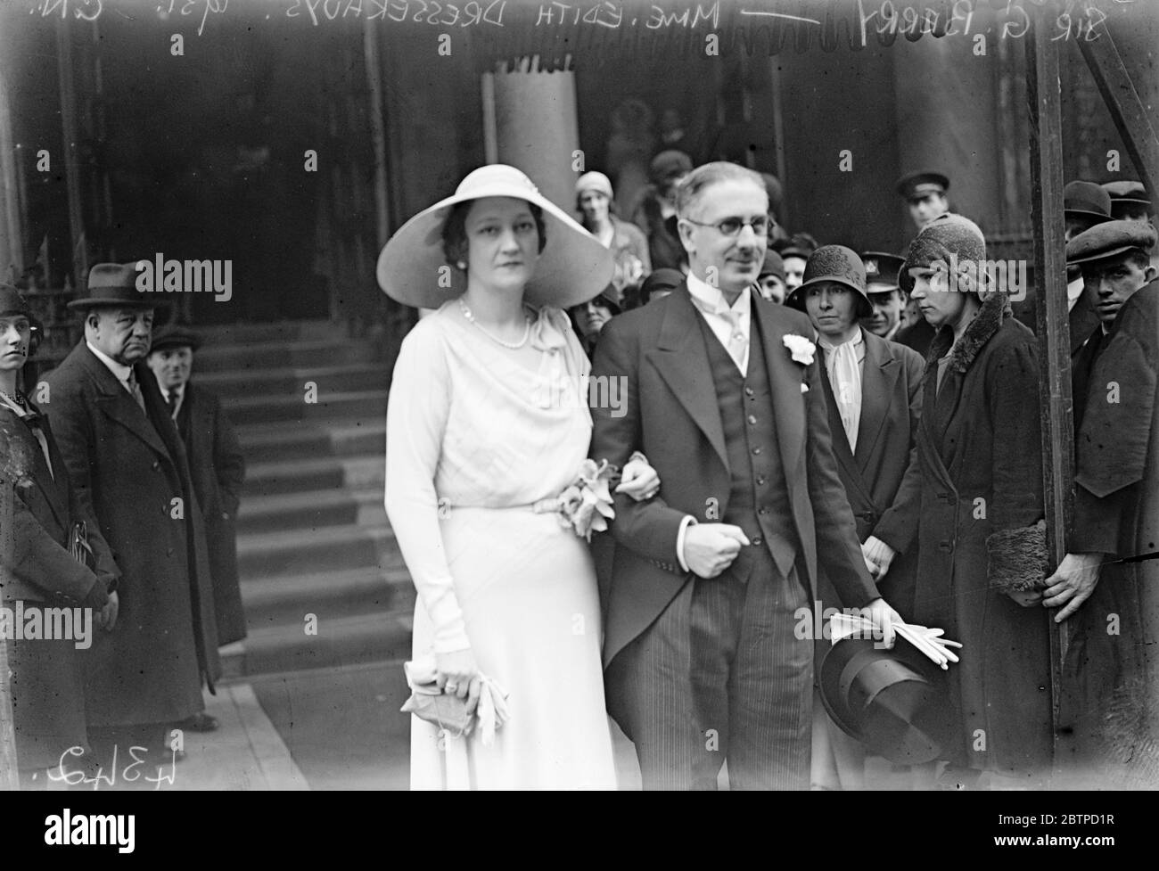 Newspaper magnate weds . The marriage arranged between Sir G Berry ...
