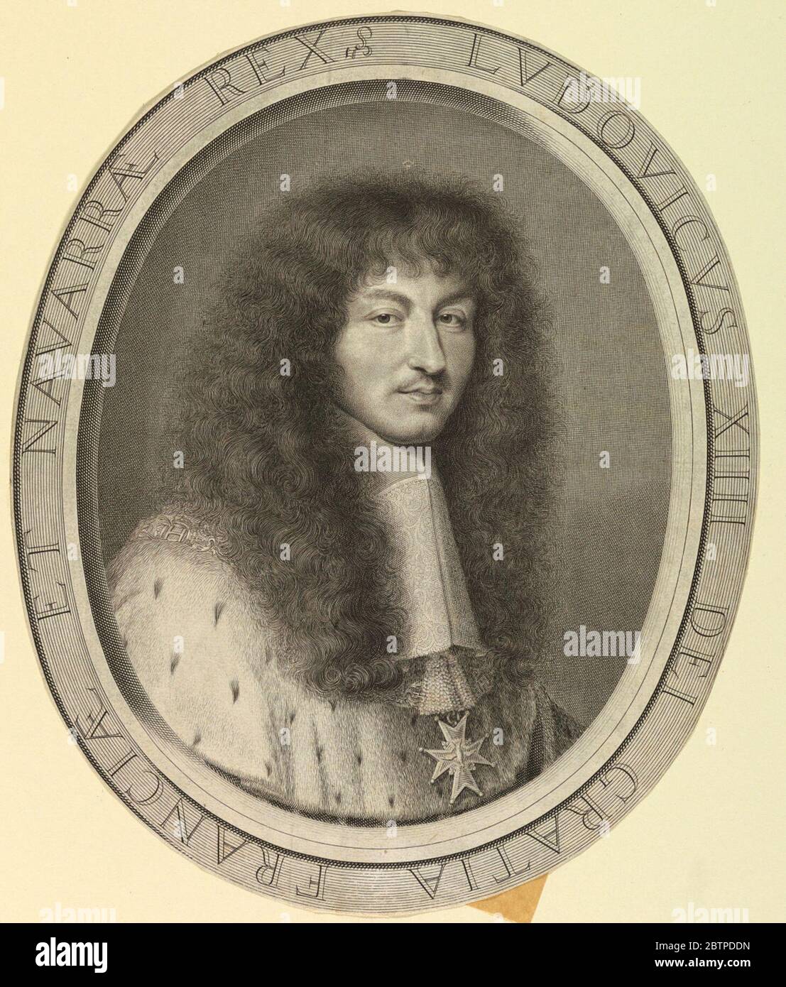 Portrait of Louis XIV King of France. Research in ProgressIn an oval ...