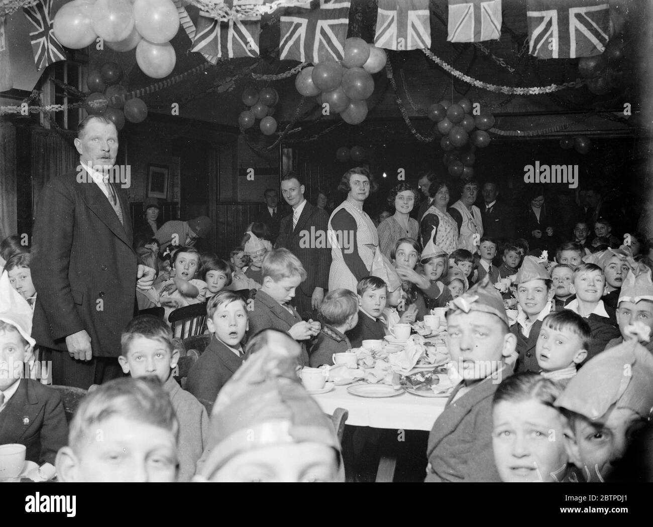 Chislehurst party . 1935 Stock Photo - Alamy