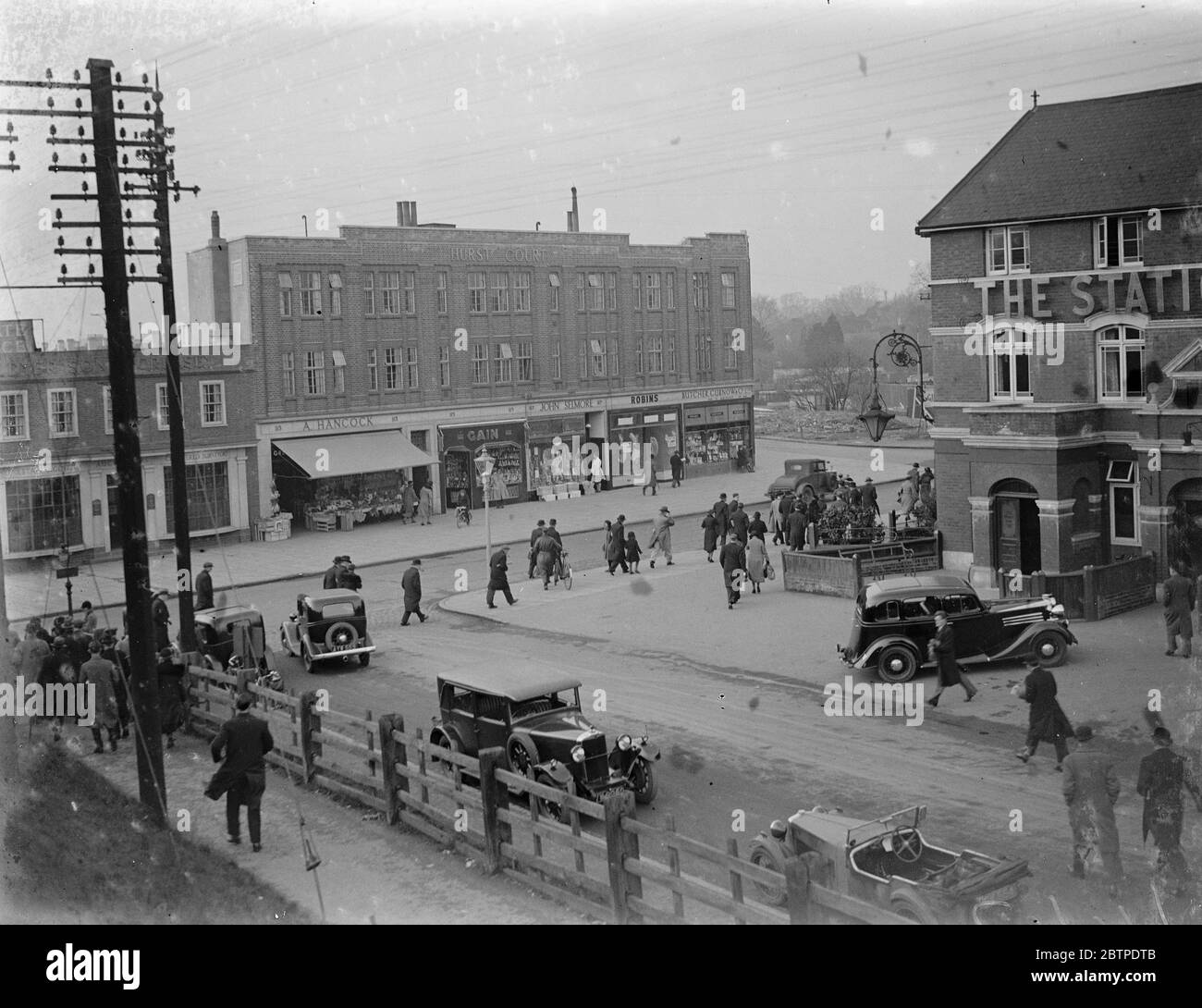 Pedestrian crowds Black and White Stock Photos & Images - Alamy