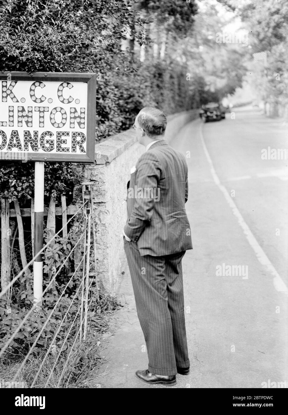 Sign , Linton . 1937 Stock Photo - Alamy